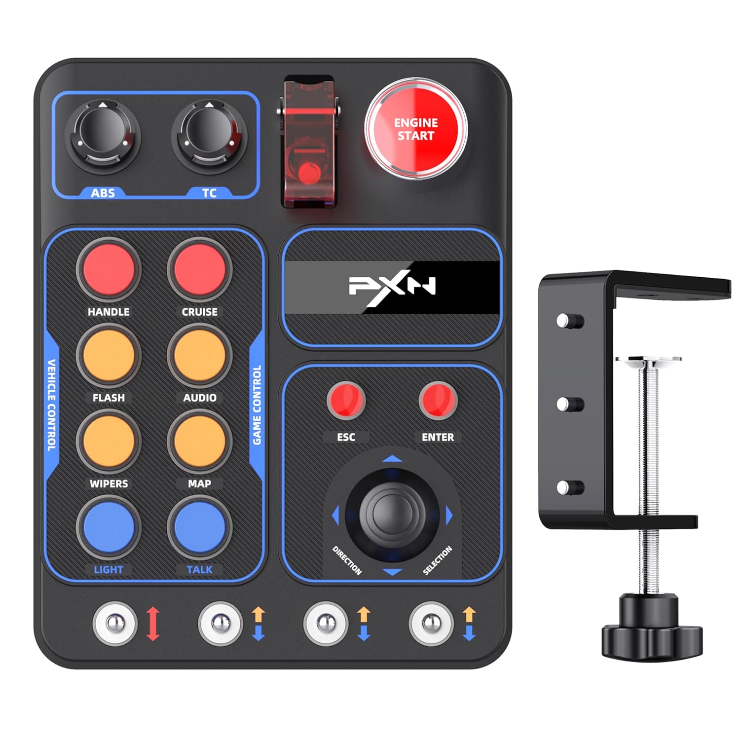 Pxn Cb1 Racing Button Box Pc Usb Simulation Racing Instrument Center C
