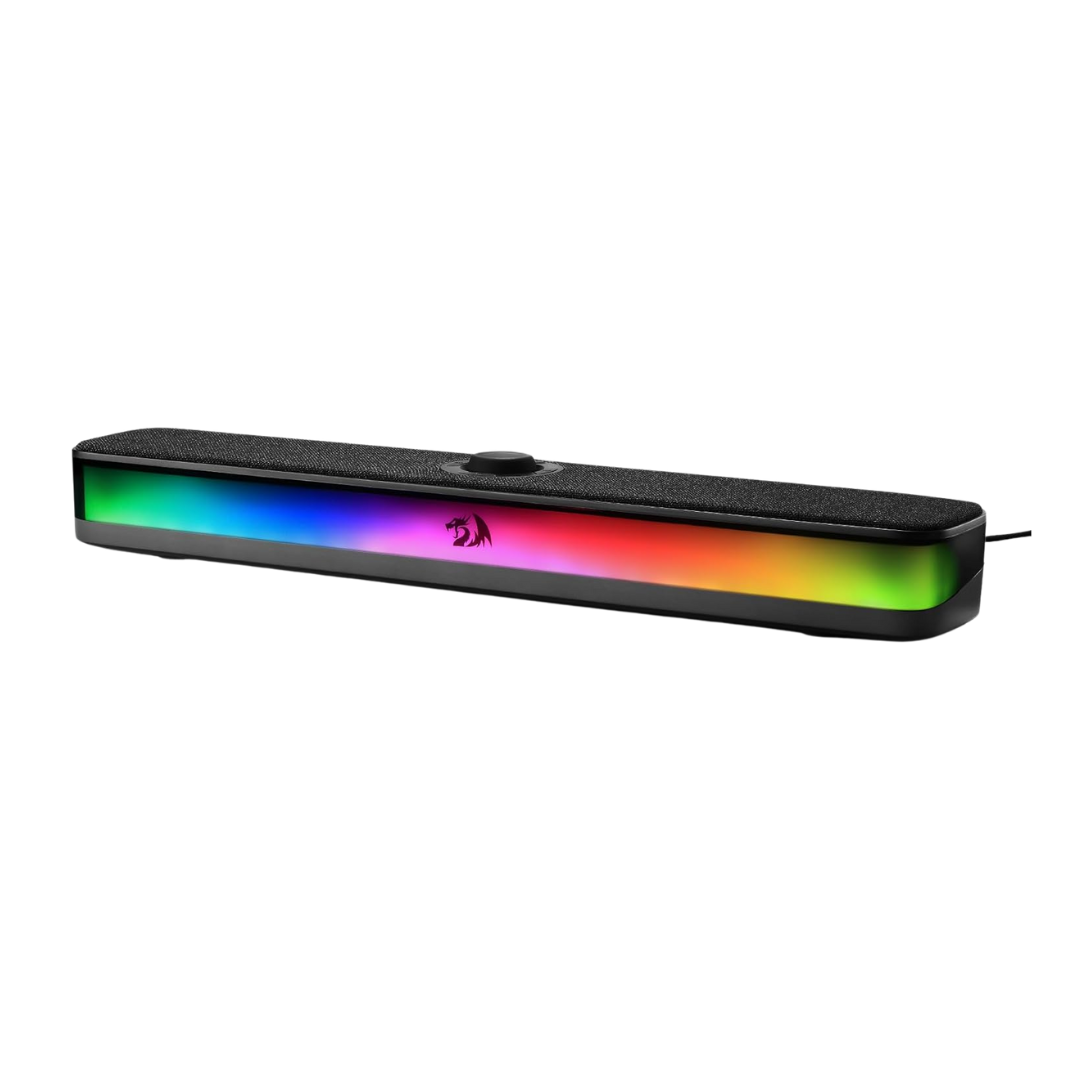 Redragon Gs515 Rgb Desktop Soundbar, 2.0 Channel Stereo Computer Speak