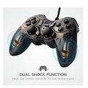 Twin Dual Shock Usb Wired Gamepad Joystick