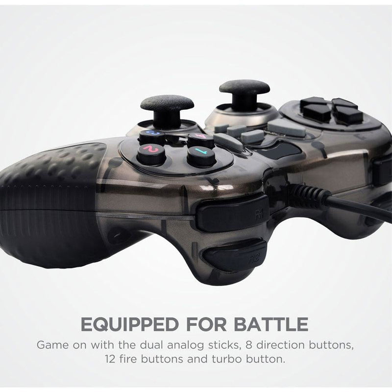 Twin Dual Shock Usb Wired Gamepad Joystick