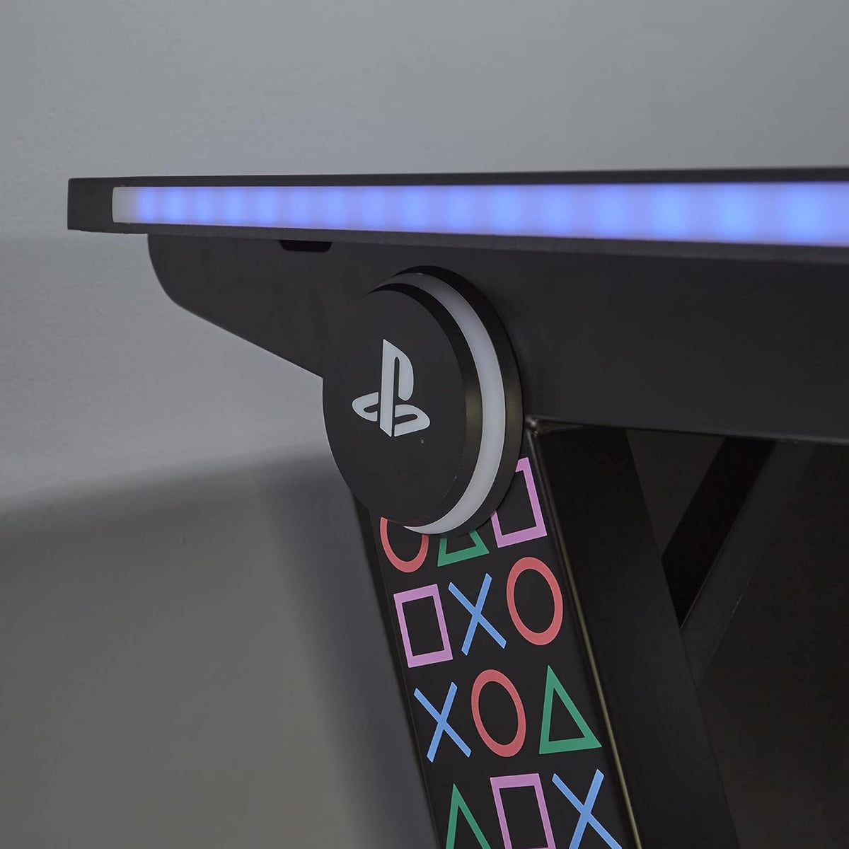 Xrocker Official Playstation Gaming Desk Led Lights Pc Office Workstat