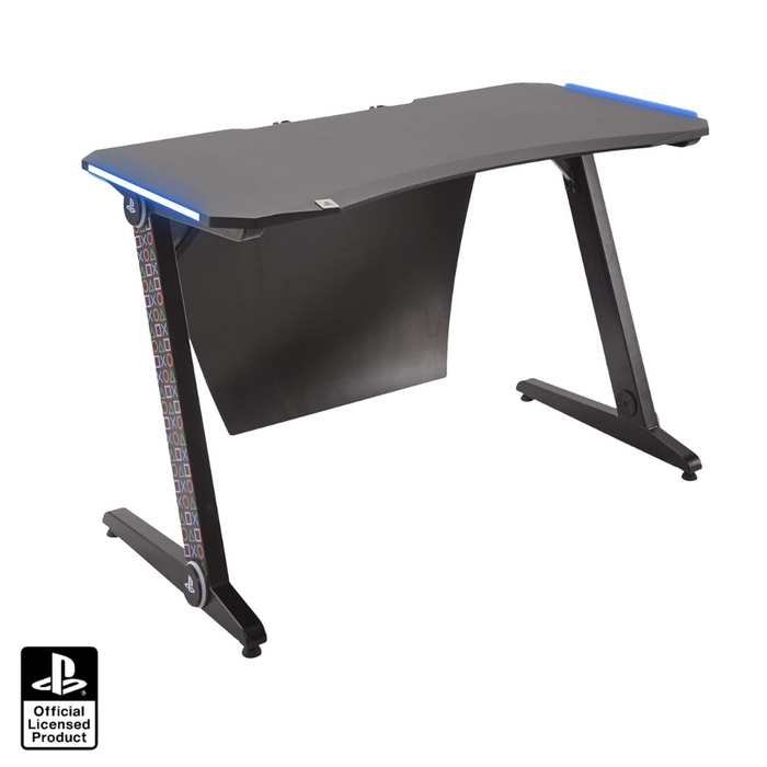 Xrocker Official Playstation Gaming Desk Led Lights Pc Office Workstat